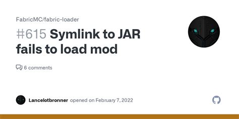 Symlink To JAR Fails To Load Mod Issue FabricMC Fabric Loader GitHub
