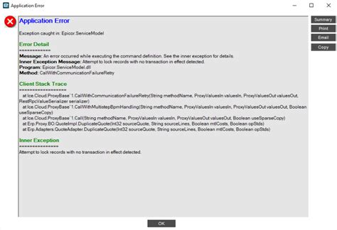 Quote Duplication Custom Code BPM Kinetic ERP Epicor User Help Forum