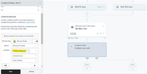 How Do You Create A Conditional Split Based On Who Used A Static Coupon From An Older Email