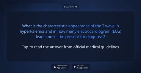 What Is The Characteristic Appearance Of The T Wave In Hyperkalemia And In How Many