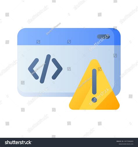 Error Message Alert Code Program Single Stock Vector Royalty Free 2077946065 Shutterstock
