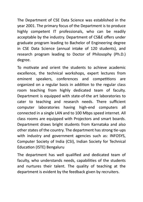 Ppt Cse Data Science Sapthagiri College Bangalore Helpline