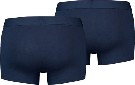 Bokserki Męskie Solid Basic Trunk Organic 2pary Levis Granatowe