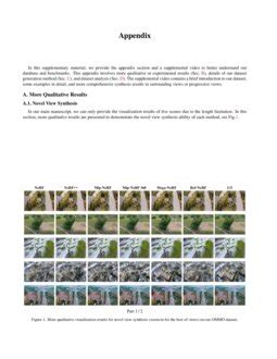 A Large Scale Outdoor Multi Modal Dataset And Benchmark For Novel View Synthesis And Implicit