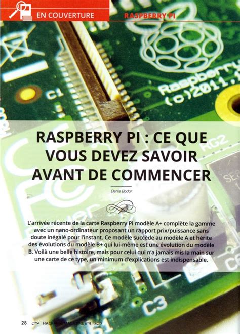 Le Raspberry Pi se met Hackable Framboise le Raspberry Pi à la sauce française