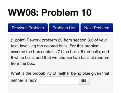 solved ww08 problem 10 previous problem problem list next