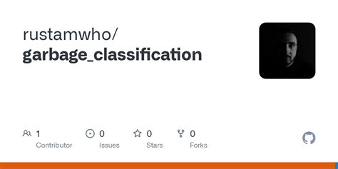 github rustamwho garbage classification
