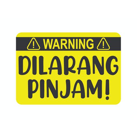 Sticker Amaran Warning🔥cutting Sticker🔥more Than 10 Design 🔥ready Stock Shopee Malaysia