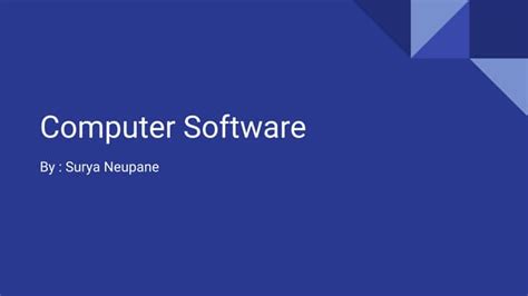 Computer Software For Grade 78910pptx Operating Systems