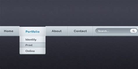 39 Well Designed Navigation Menu Bar PSD Files Favbulous
