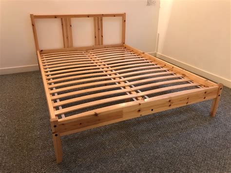 Ikea Double Bed Timber At Bulah Alvarez Blog