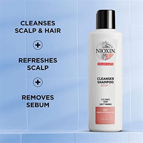 Nioxin System 3 Cleanser Shampoo 300ml | Cosmetize UK