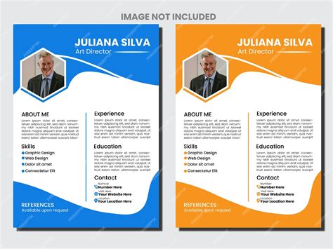 미니멀리스트 이력서 템플릿 디자인과 미니멀 이력서 프리미엄 벡터