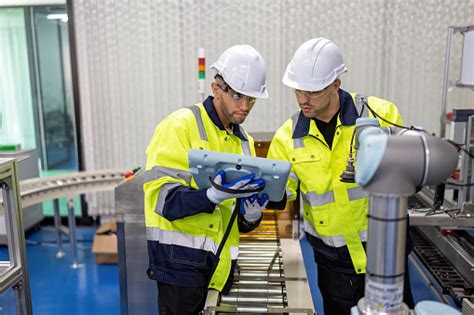 Engineer Teach Trainee Operation Maintenance And Programing Robot Arm