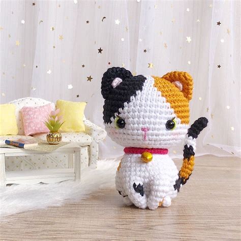 Minnie The Little Calico Kitten Pattern Crochet Cat Pattern