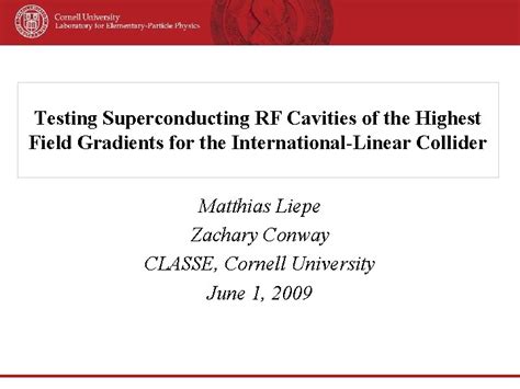 Testing Superconducting Rf Cavities Of The Highest Field