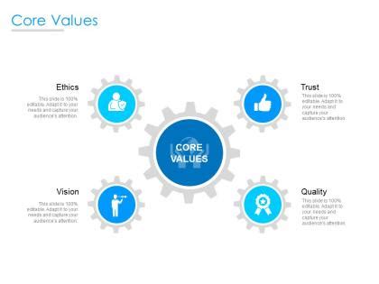 Core Values Presentation Slide Team