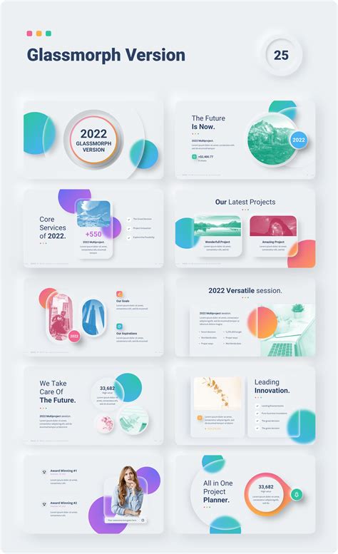 2021 Neumorphic Premium Powerpoint Presentation Template By Rrgraph