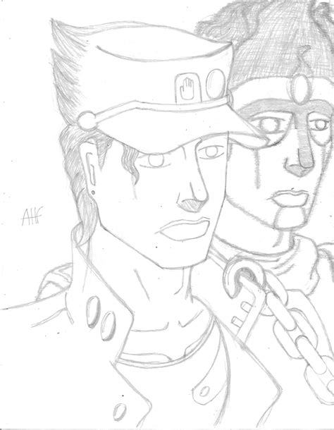 Kujo Jotaro Fan Art By Andryhf On Deviantart