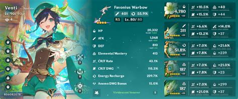 Venti Half Em Dps Build Genshin Impact Hoyolab