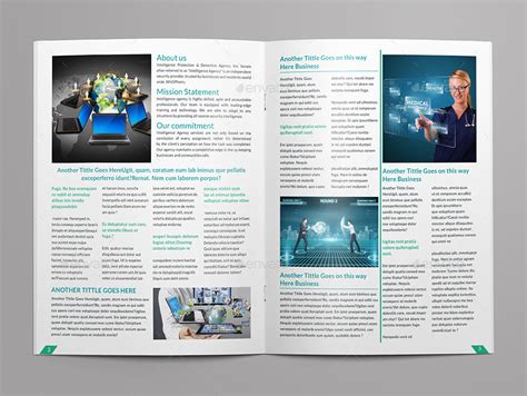 Technological Modern Newsletter Pages Print Templates GraphicRiver