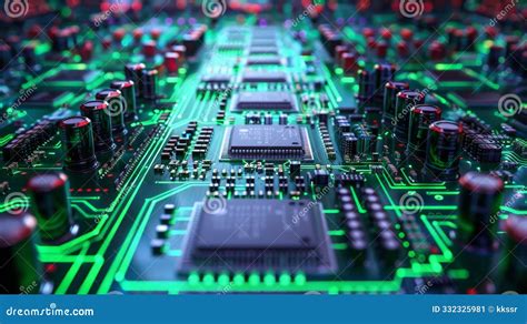 Integrated Circuits Packages Surface Mount Isometric Blueprints Vector
