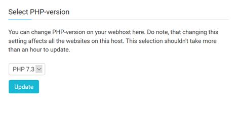 Updating PHP Version Shellit Org