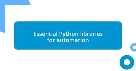 My Experience With Python For Automation • John