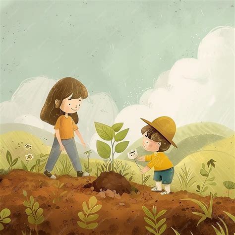 Animated Style Illustration Of World Soil Day Premium Ai Generated Image