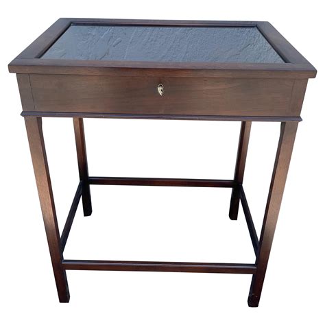 Vintage Glass Top Display Table At Gemma Odea Blog