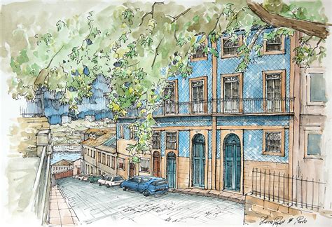 Portugal In Watercolor Part 1 On Behance