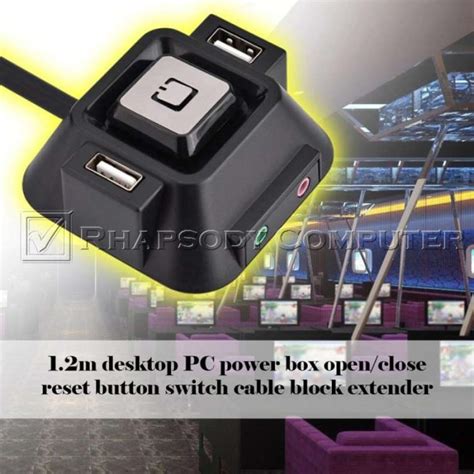 Jual Kabel Power On Off Reset Push Button Switch Dual Usb Audio For Desktop Di Seller Velvet