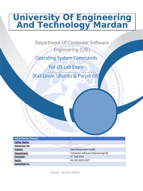 Important Commands For Os Lab Exam By Saqib Raheem Khan Pdf