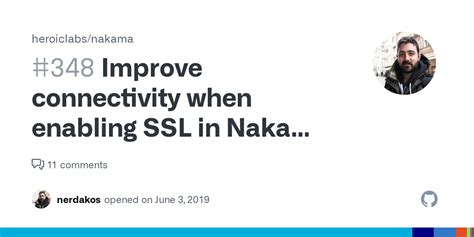 improve connectivity when enabling ssl in nakama for development · issue 348 · heroiclabs
