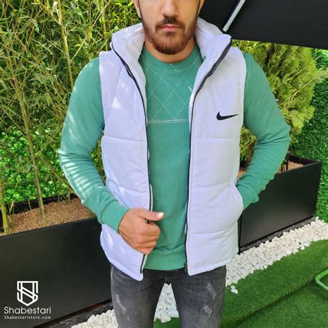 پافر نایکی بیسیک سفید کد 131477 پوشاک شبستری