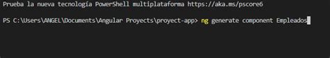 Crear Un Nuevo Componente En Angular