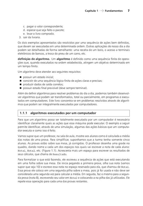 algoritmos e programação com exemplos em pascal e c