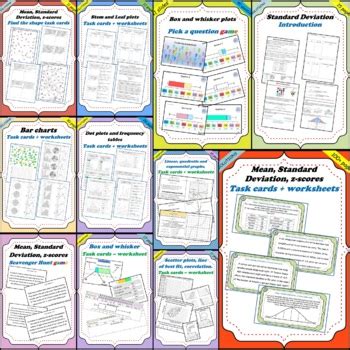 Statistics And Charts Statistics Data Distribution BUNDLE Pages
