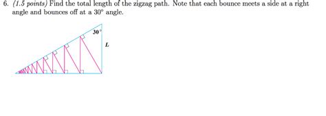 solved 6 1 5 points find the total length of the zigzag
