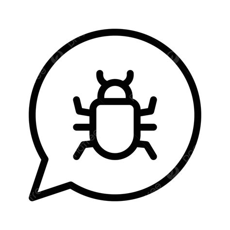 Bug Icon Computer Alert Vector Icon Computer Alert Illustration Background And Wallpaper For
