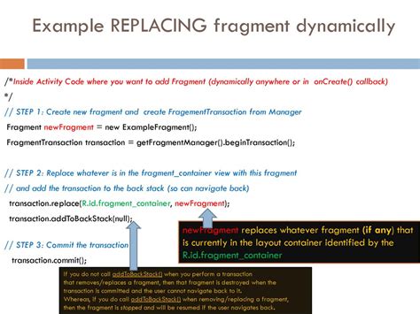 android fragments l grewe ppt download