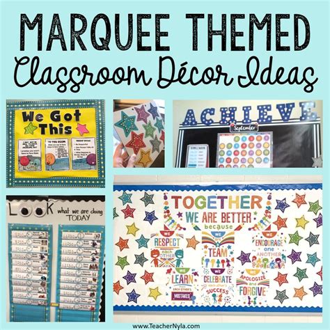 17 Bright Marquee Classroom Theme Ideas Nylas Crafty Teaching