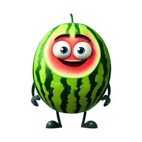 수박 캐릭터 인공 지능 모델 수박 인공 지능 Psd 수박 Ai 마스코트 과일 Png 일러스트 및 Psd 이미지 무료 다운로드 Pngtree