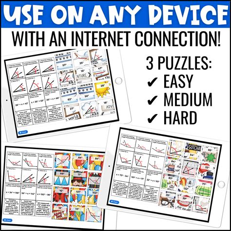 Additive Angles Math Review Puzzles 4th Grade Digital Math Practice Of 4 Md 7 Fun In 5th