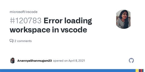 Error Loading Workspace In Vscode Issue Microsoft Vscode GitHub