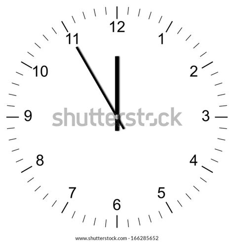 Illustration Clock Showing 1100 Isolated On Stock Illustration 166285652 Shutterstock