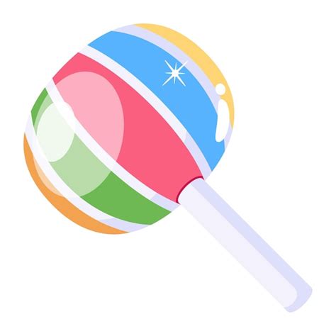 Premium Vector An Icon Of Lollipop Flat Design