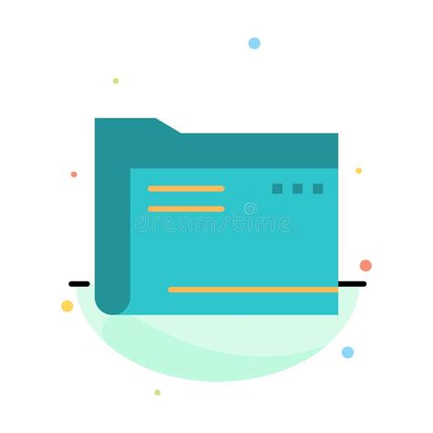 Folder Archive Computer Document Empty File Storage Abstract Flat Color Icon Template