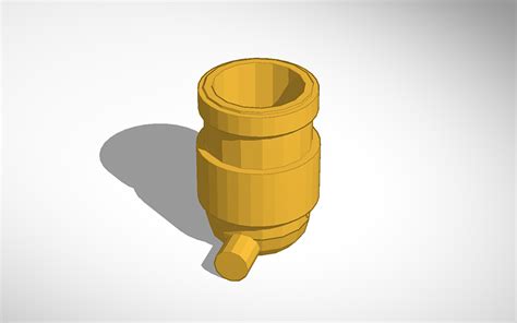 3d Design Coehorn Mortar Lego Tinkercad