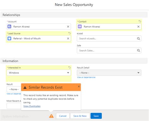 Create And Activate Matching Rules And Duplication Rules Lightning